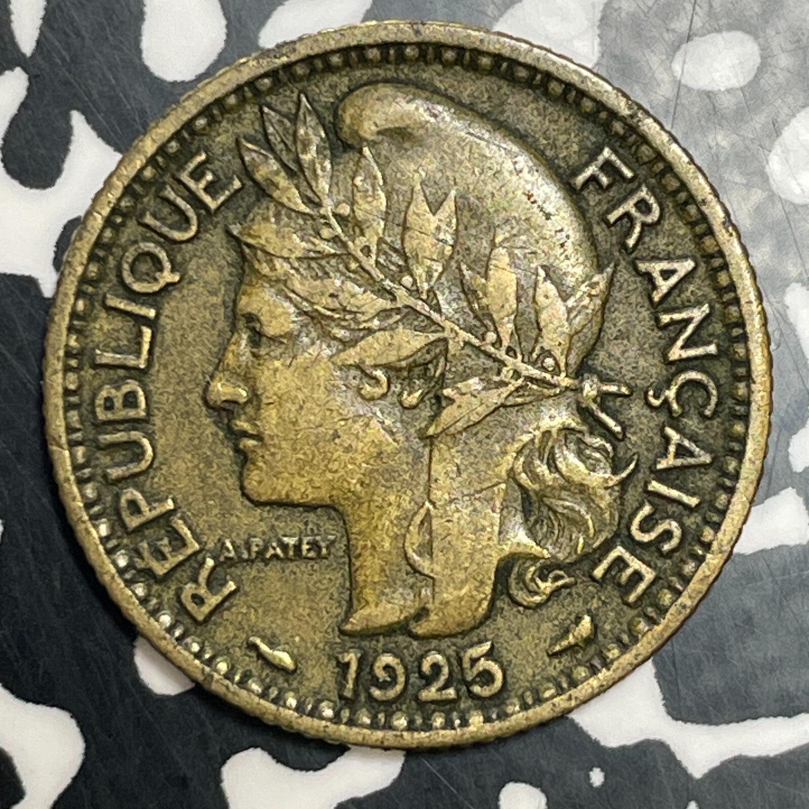 1925 Togo 1 Franc Lot#T3515 Nice! - Boardwalk Numismatics