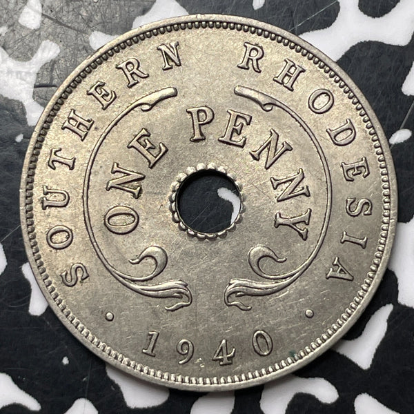 1940 Southern Rhodesia 1 Penny Lot#MK168 - Boardwalk Numismatics
