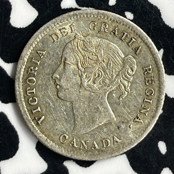 1871 Canada 5 Cents Lot#JM9681 Silver! Nice! - Boardwalk Numismatics