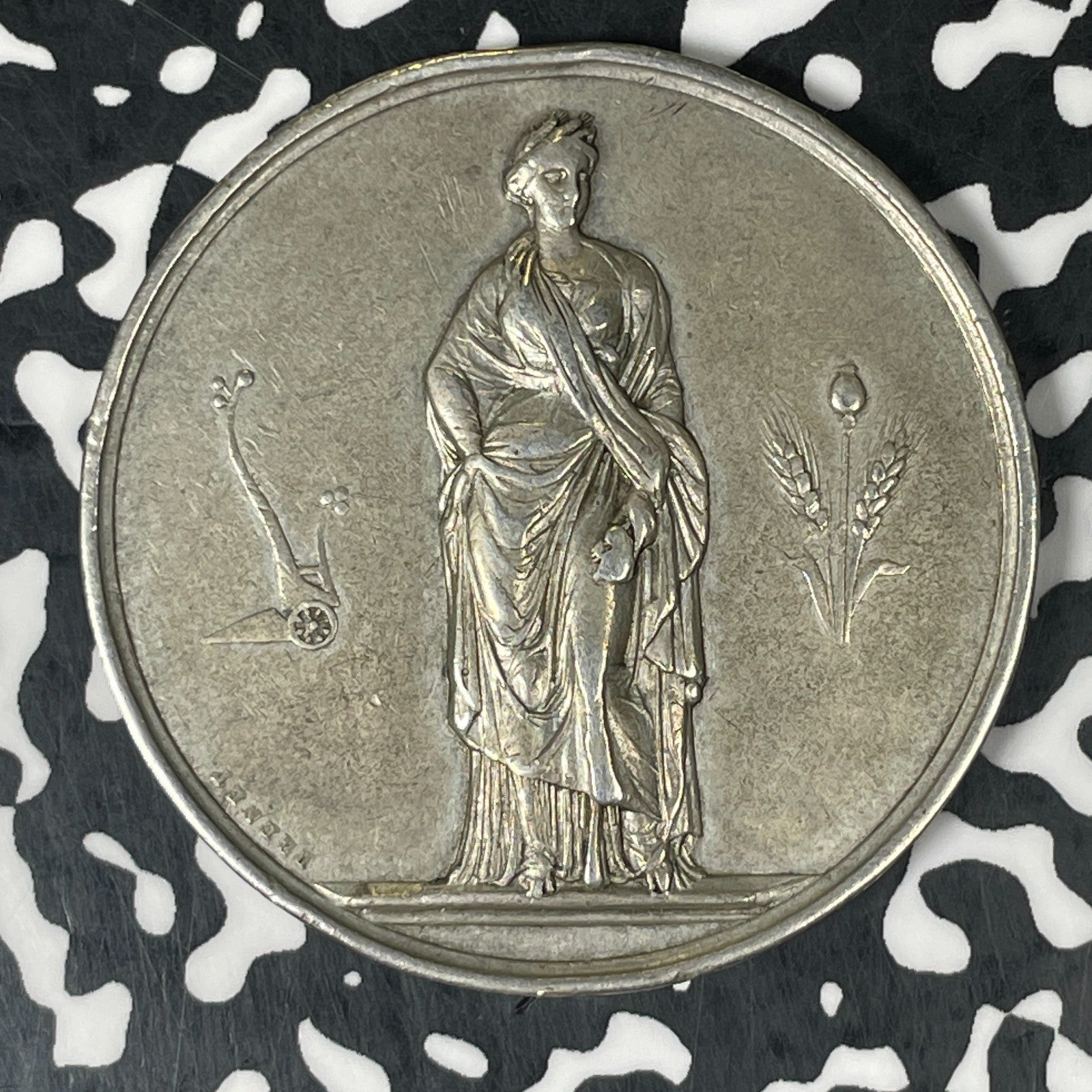 1849 France Instruments 2nd Prize Medal Lot#JM0523 Silver! Argent Edge ...