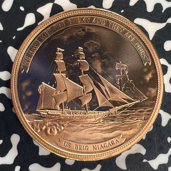 2013 U.S. Battle Of Lake Erie Bicentennial Daniel Carr Copper Medal Lo ...
